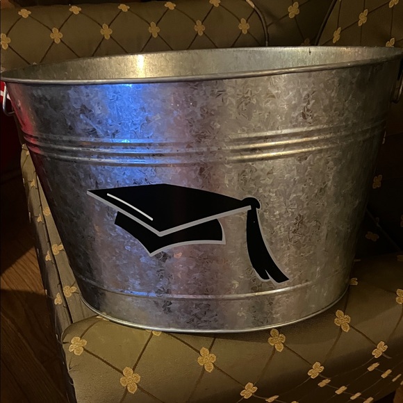 Target | Accents | Target Galvanized Metal Bucket With Black Cap Design ...